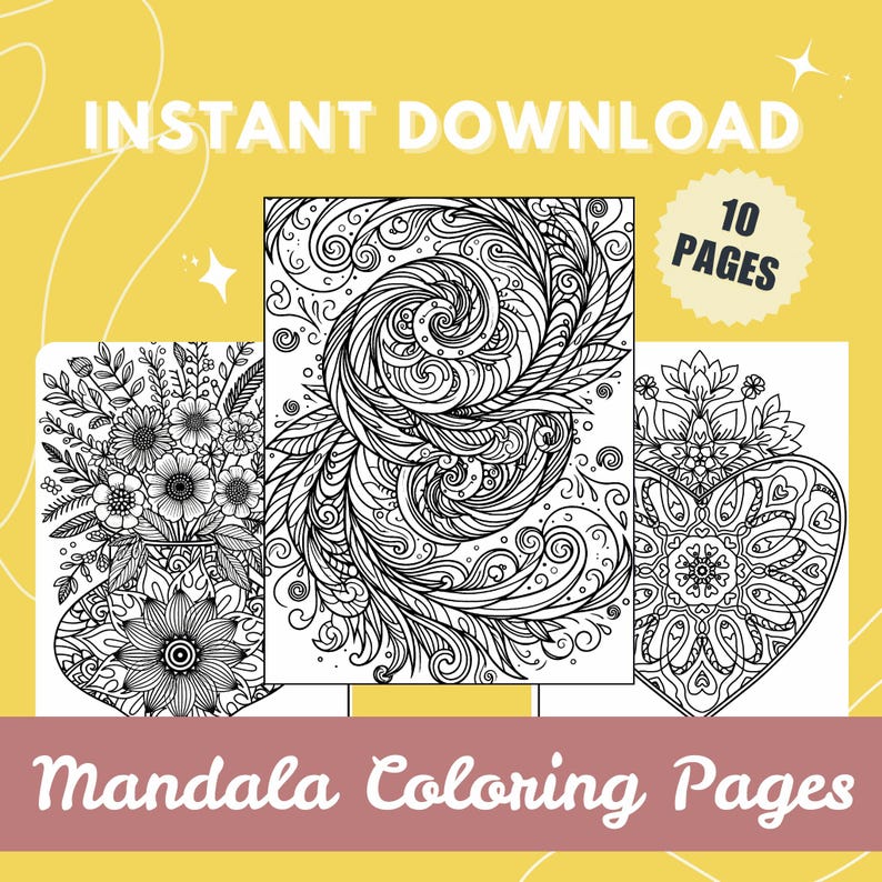 Mental Health Coloring Sheets 2025, Calming & Mindful Color Pages ...