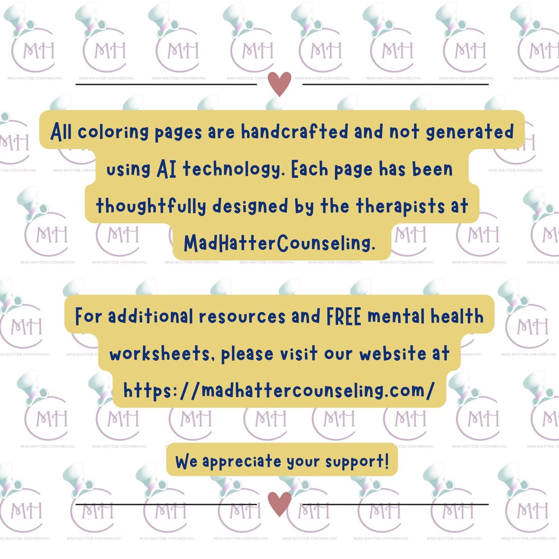 Mental Health Coloring Sheets 2025, Calming & Mindful Color Pages ...