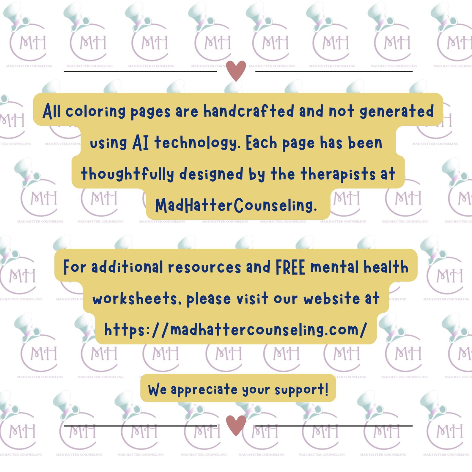 Mental Health Coloring Sheets 2025, Calming & Mindful Color Pages ...