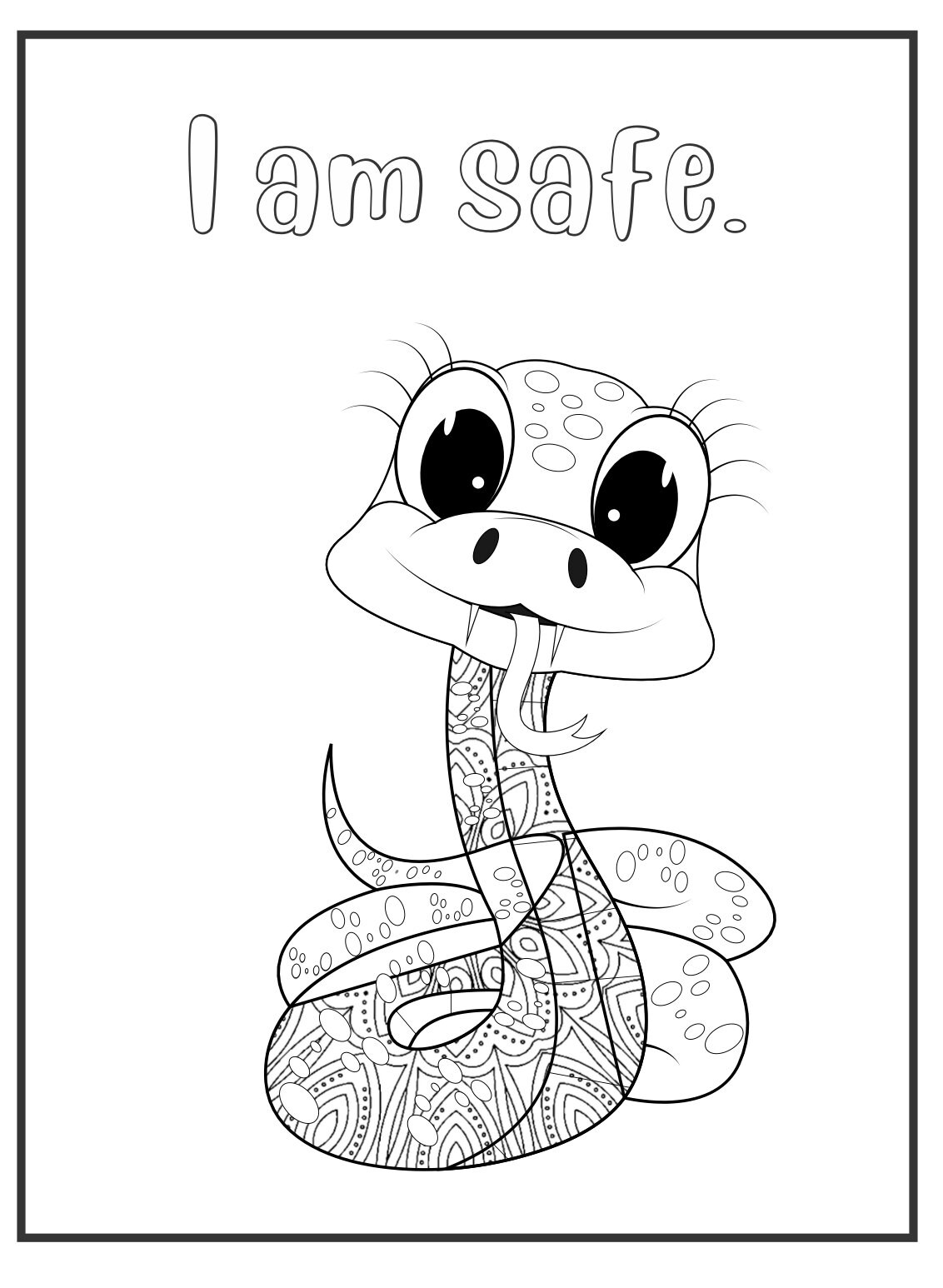 Anxiety Coloring Pages for Kids Color Pages That Help Kids Manage ...