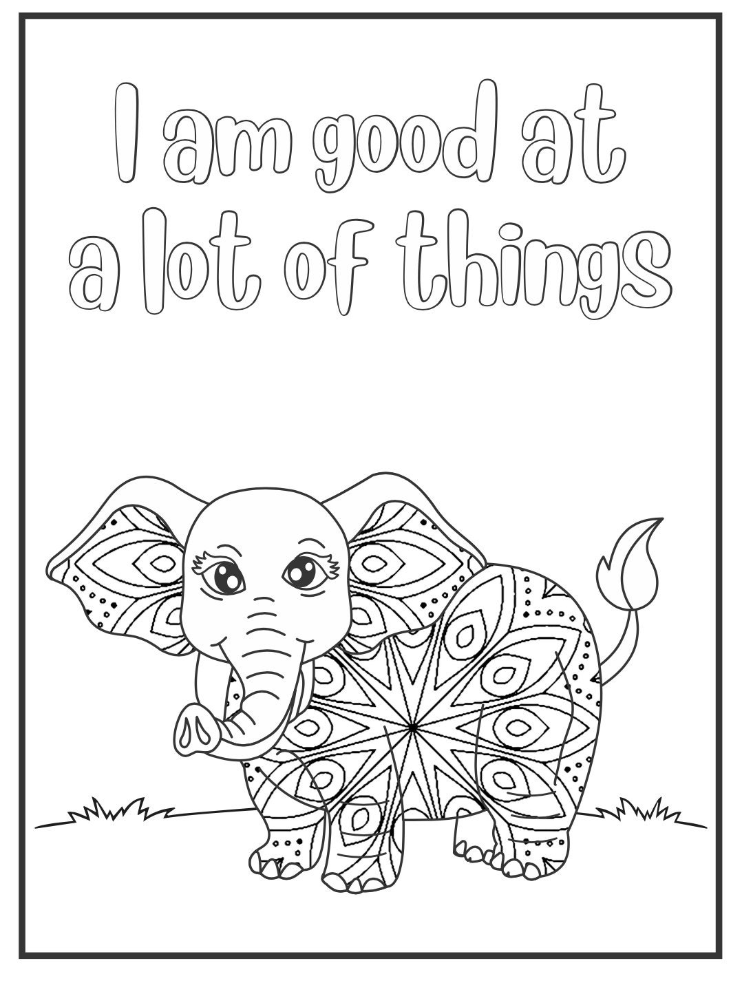 Anxiety Coloring Pages for Kids Color Pages That Help Kids Manage ...