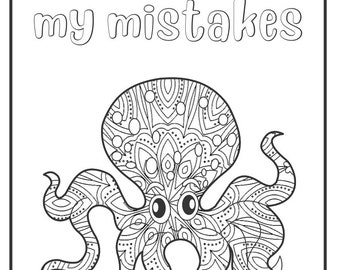 Anxiety Coloring Pages for Kids Color Pages That Help Kids Manage ...