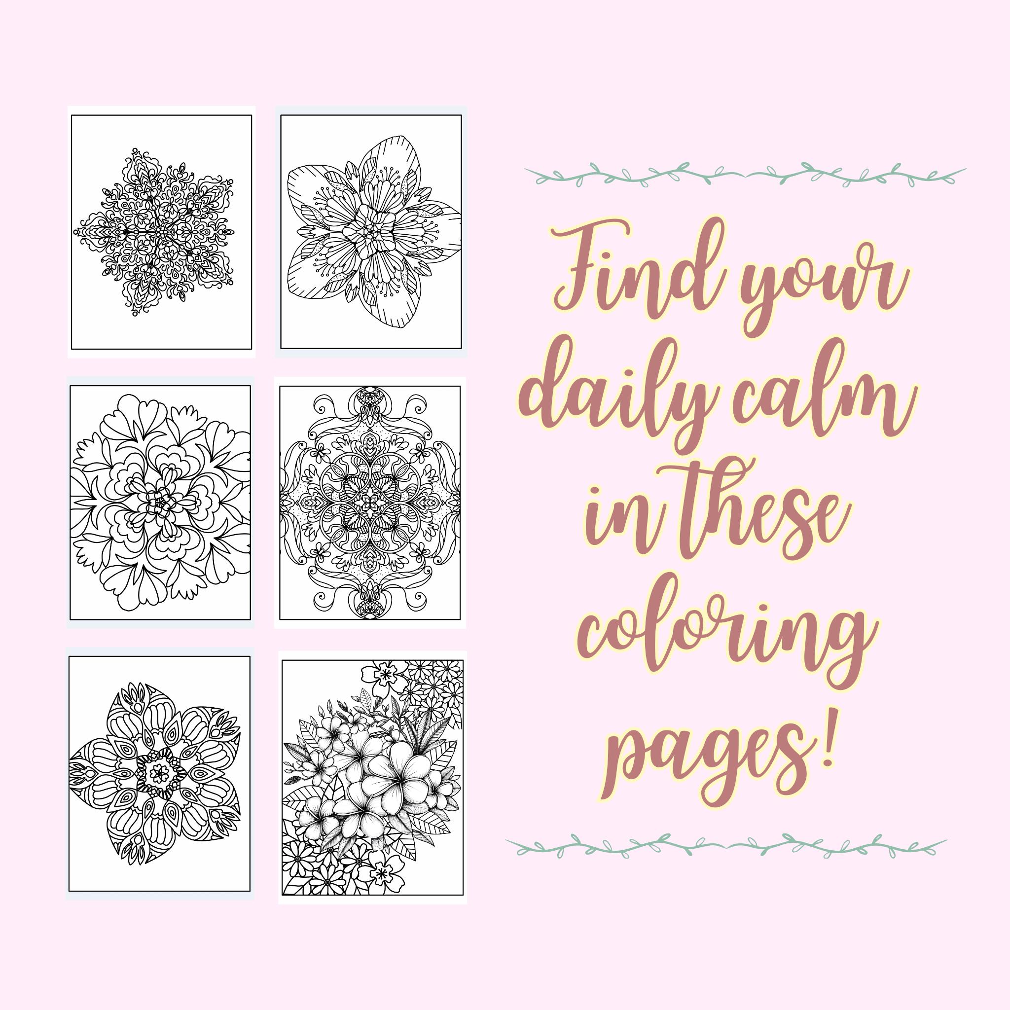Mandala Mindful Art Coloring Page, Anxiety Relief, Mental Health ...