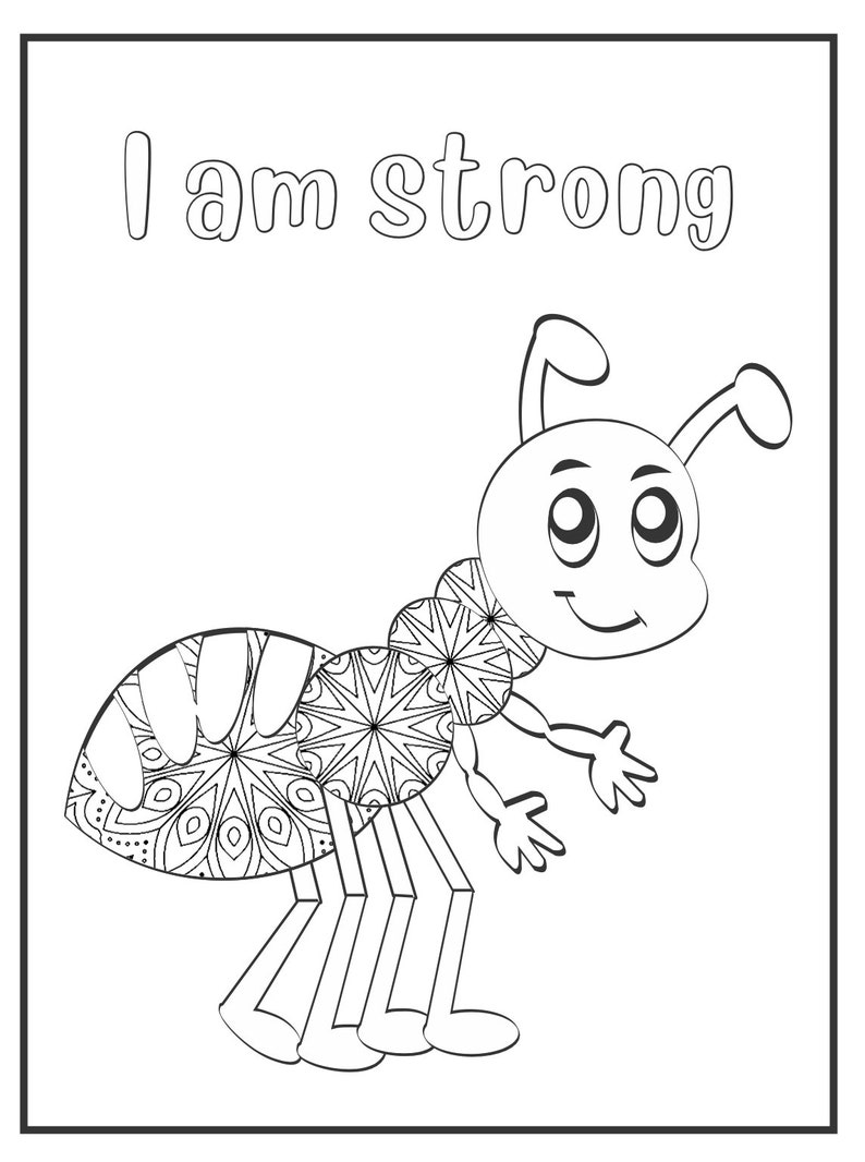 Anxiety Coloring Pages for Kids Color Pages That Help Kids Manage ...
