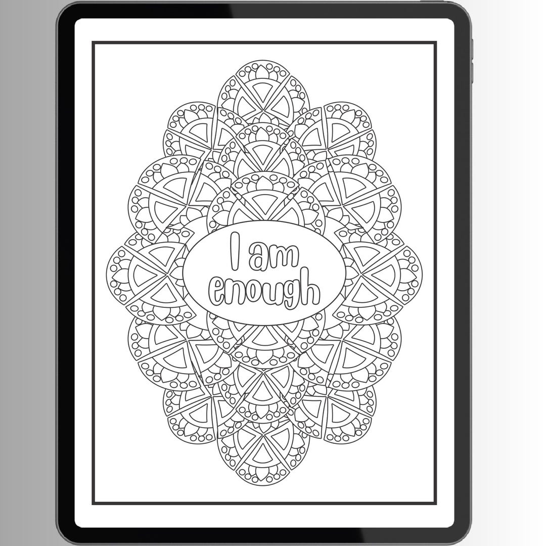 Anxiety Relief Coloring Pages for Adults | Printable Mindfulness & Anti ...