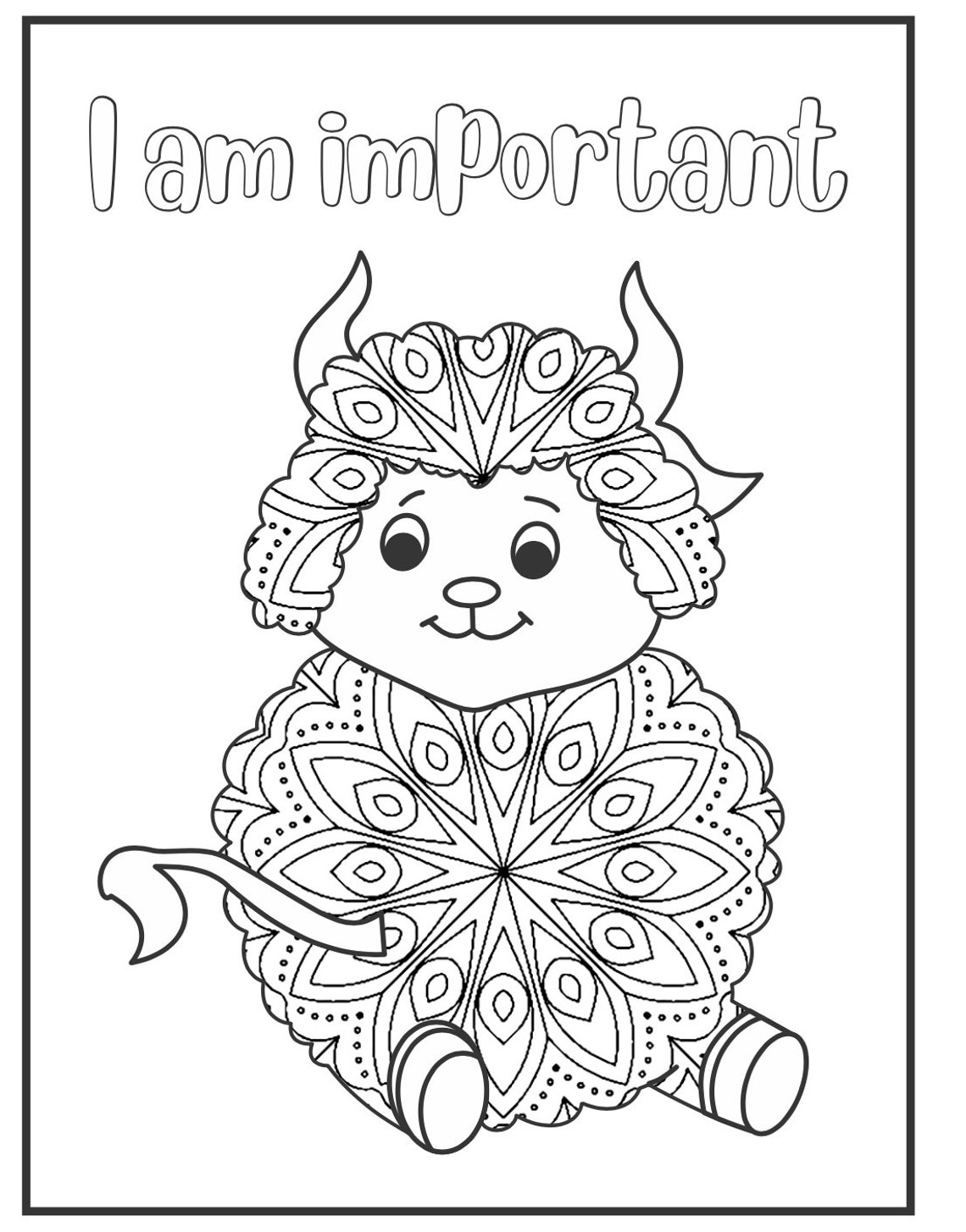 Anxiety Coloring Pages for Kids Color Pages That Help Kids Manage ...