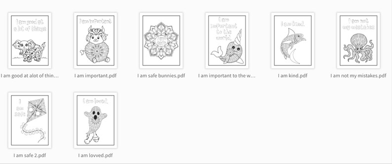 Coloring Pages for Kids Color Pages That Help Kids Manage Anxious ...