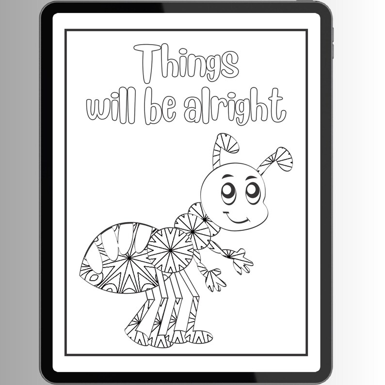Anxiety Coloring Pages for Kids | Mindfulness & Impulse Control ...
