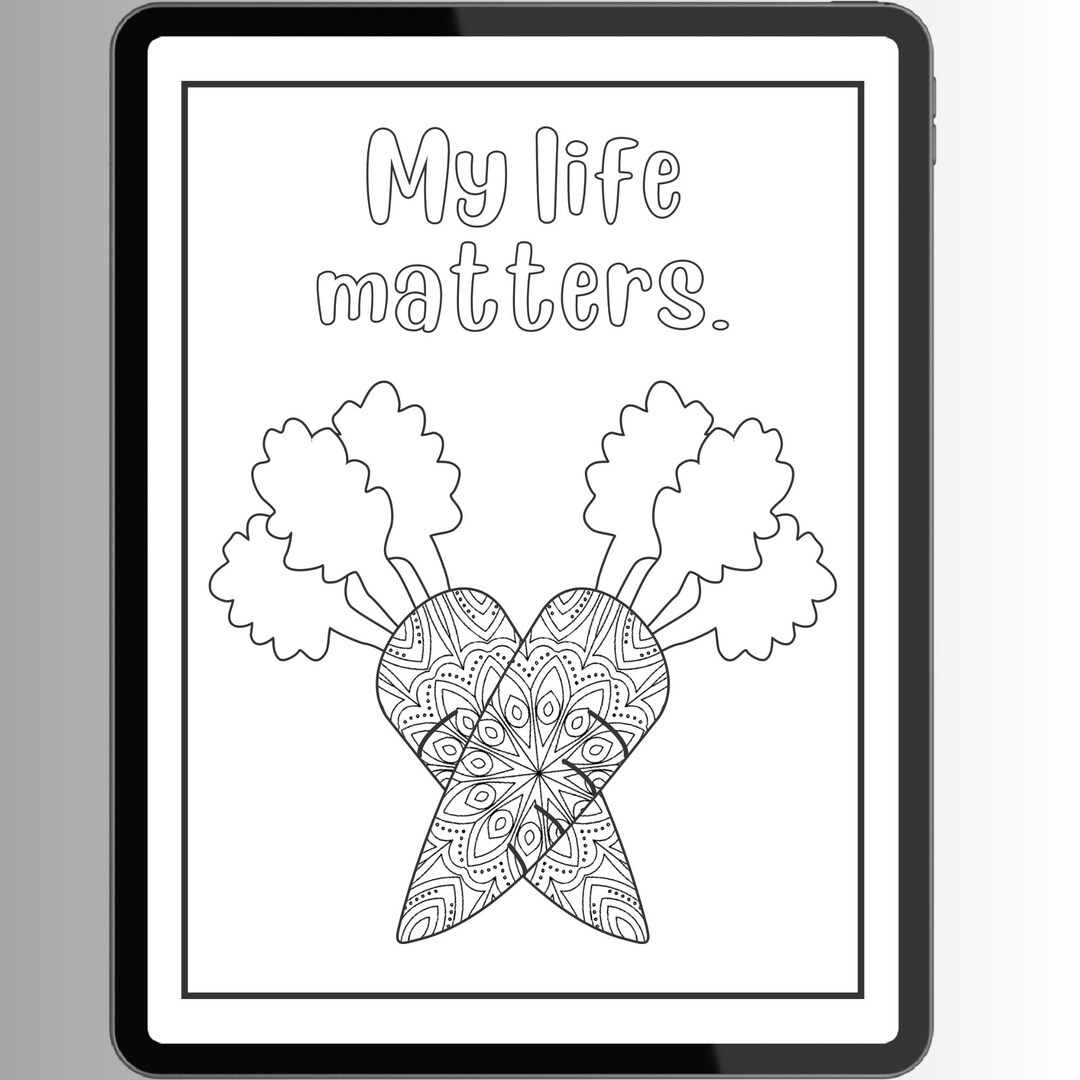Anxiety Coloring Pages for Kids | Mindfulness & Impulse Control ...