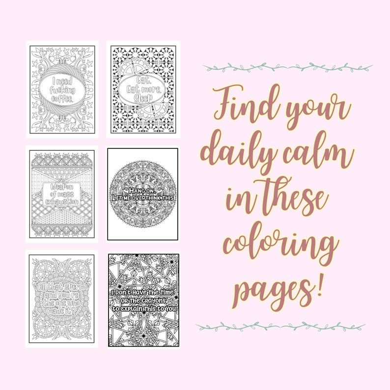 Sassy & Savage Coloring Pages, Hilarious Adult Insult Printables for a ...