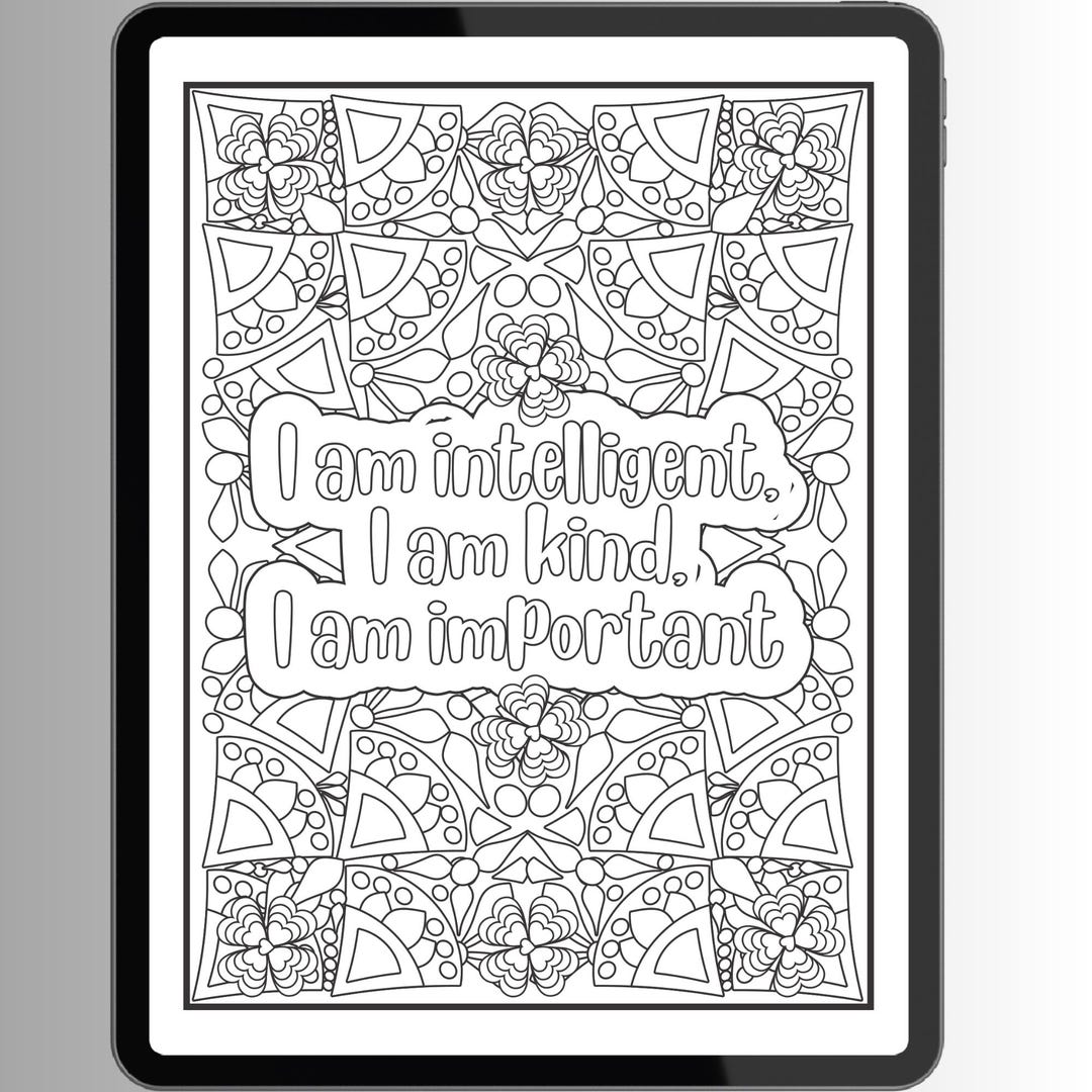 Anxiety Relief Coloring Pages for Adults | Printable Mindfulness & Anti ...