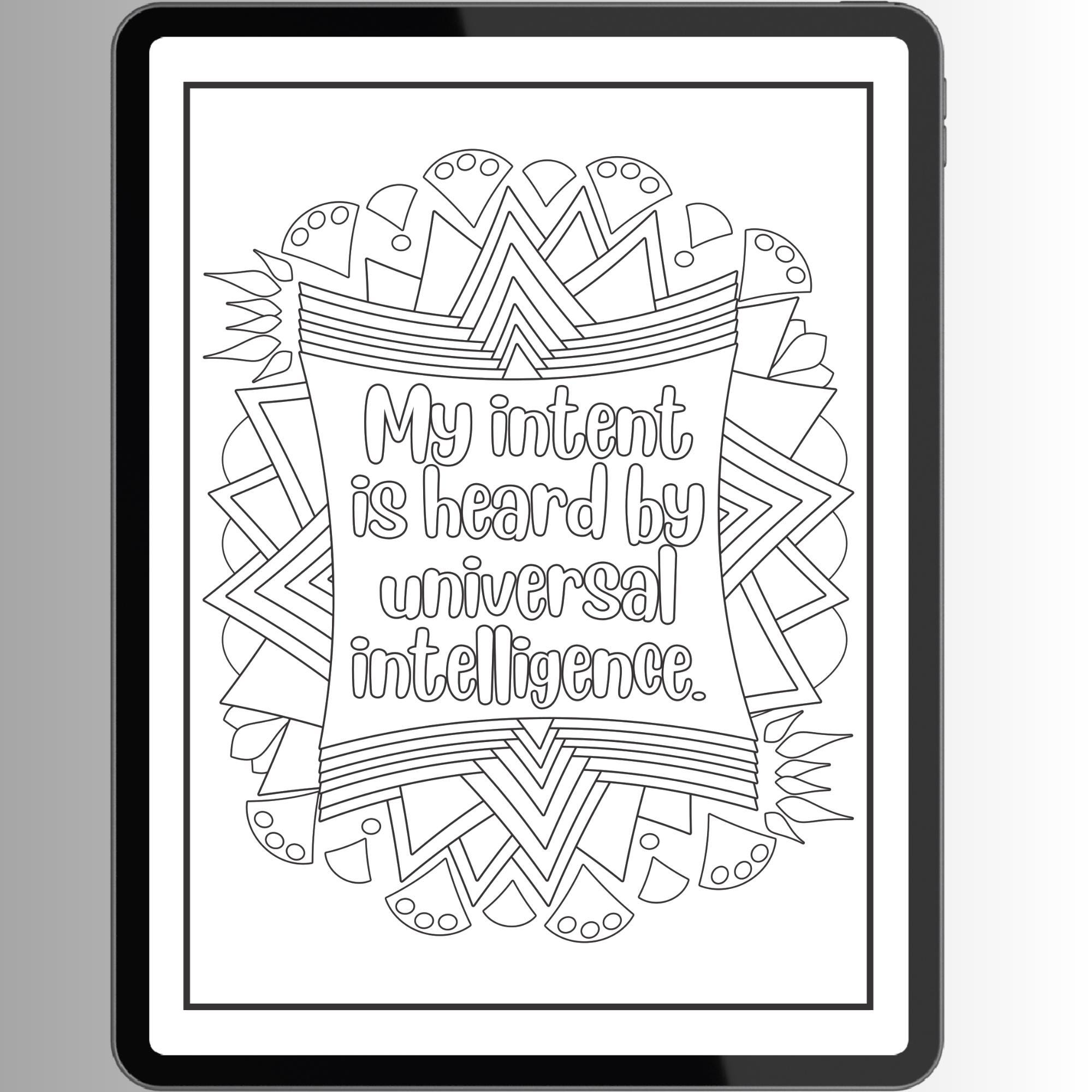 Anxiety Relief Coloring Pages for Adults| Motivational Printable Pages ...