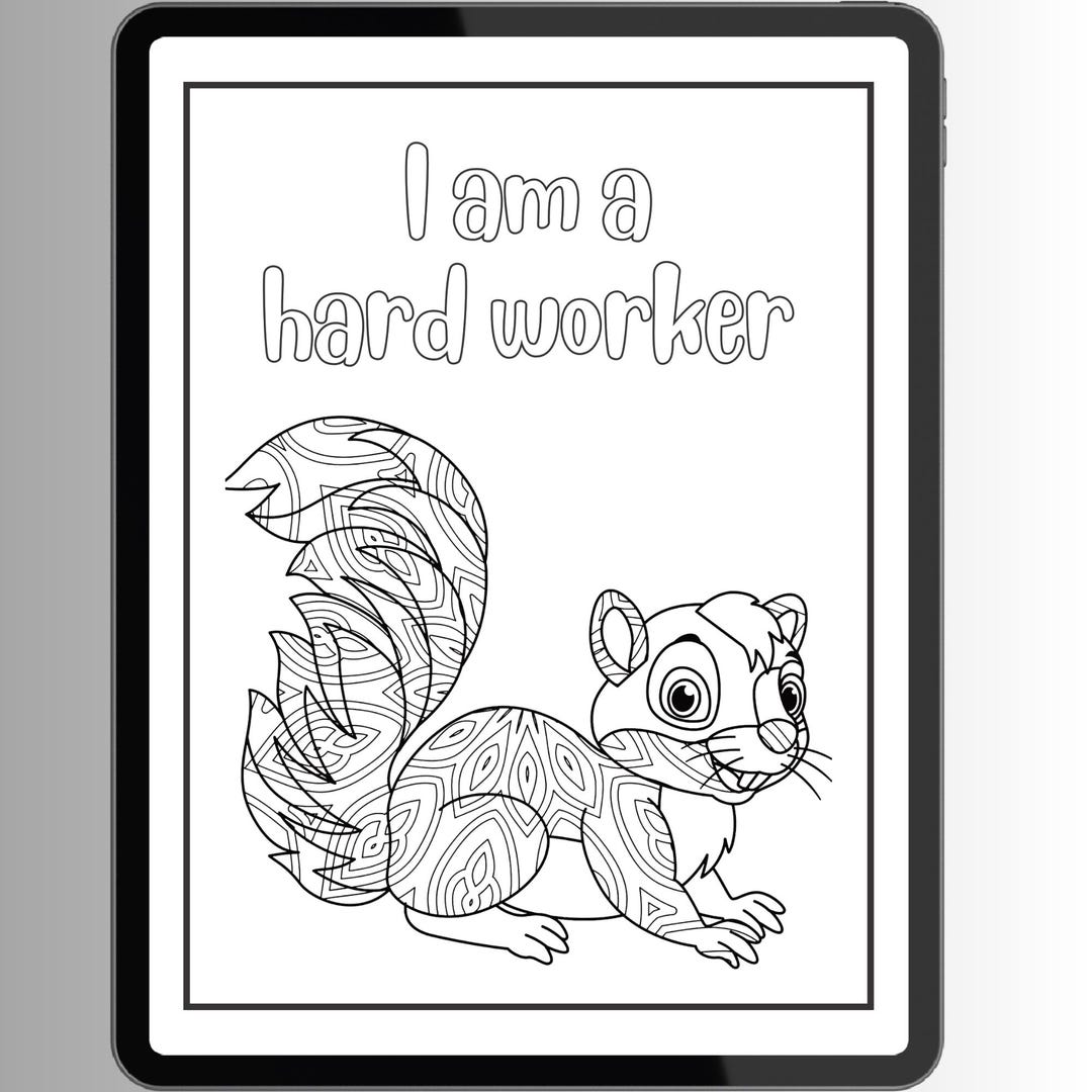 Anxiety Coloring Pages for Kids | Mindfulness & Impulse Control ...