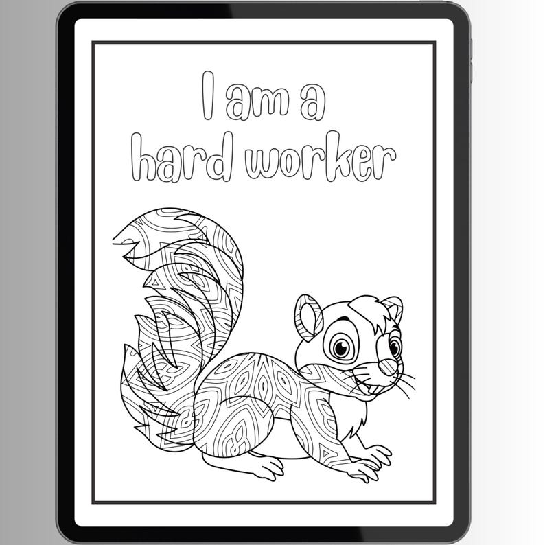 Anxiety Coloring Pages for Kids | Mindfulness & Impulse Control ...