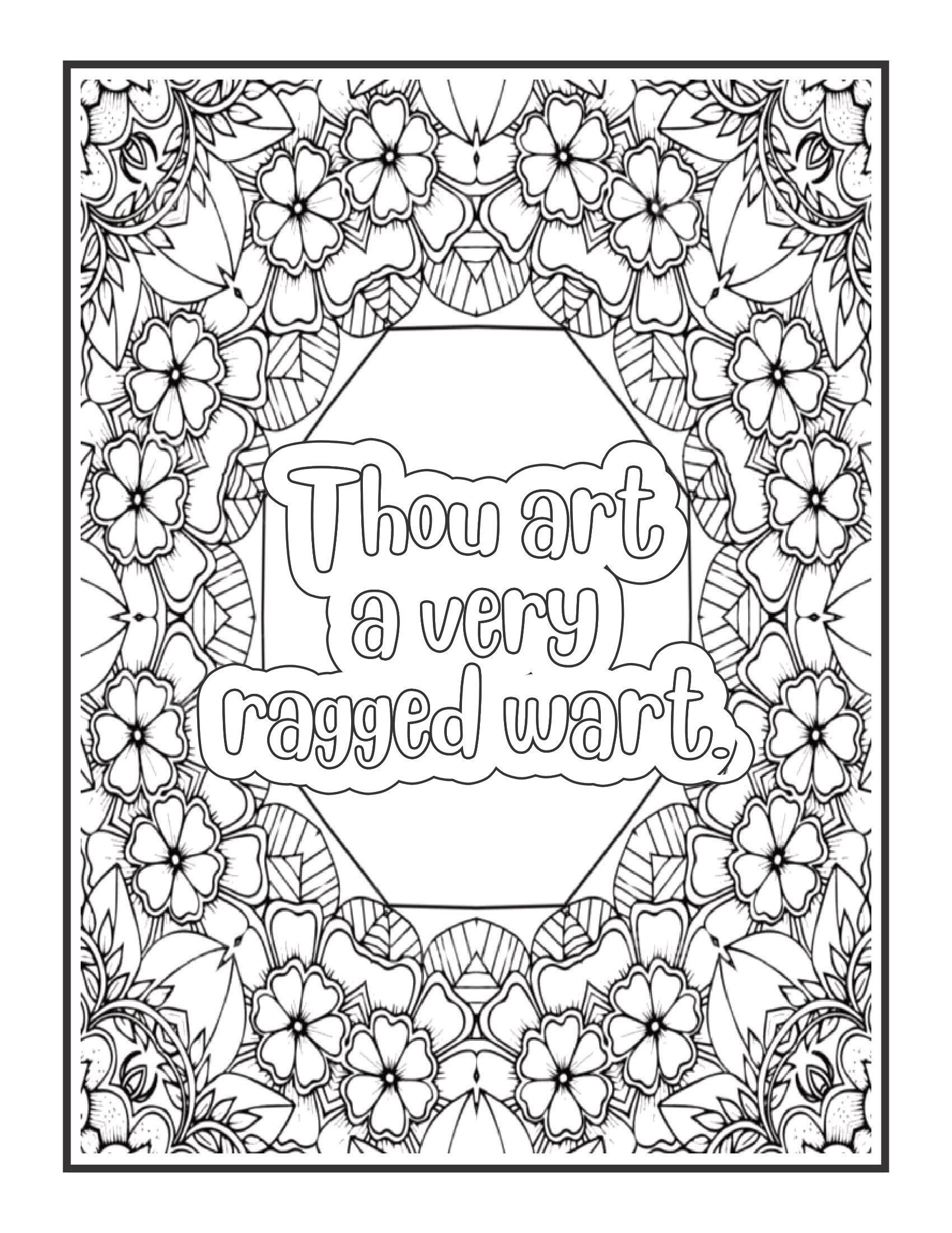 Mental Health Coloring Page, Introvert Page, Coloring Pages for Adults ...