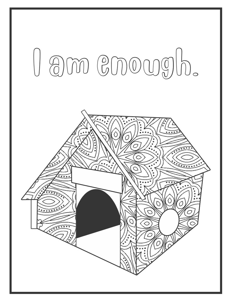 Anxiety Coloring Pages for Kids Color Pages That Help Kids Manage ...