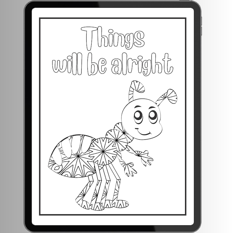 Anxiety Coloring Pages for Kids | Mindfulness & Impulse Control ...