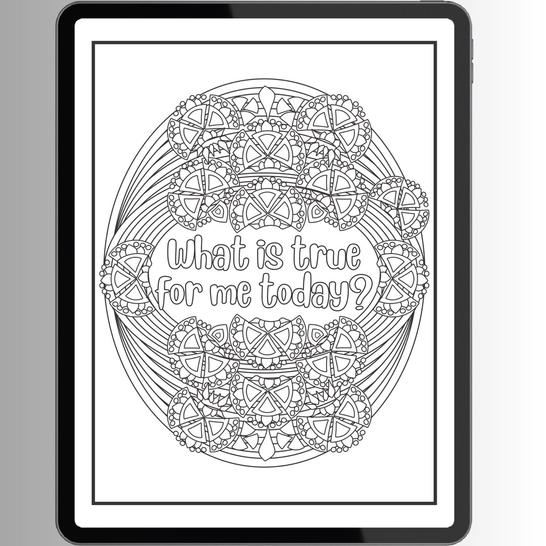 Anxiety Relief Coloring Pages for Adults | Printable Mindfulness & Anti ...