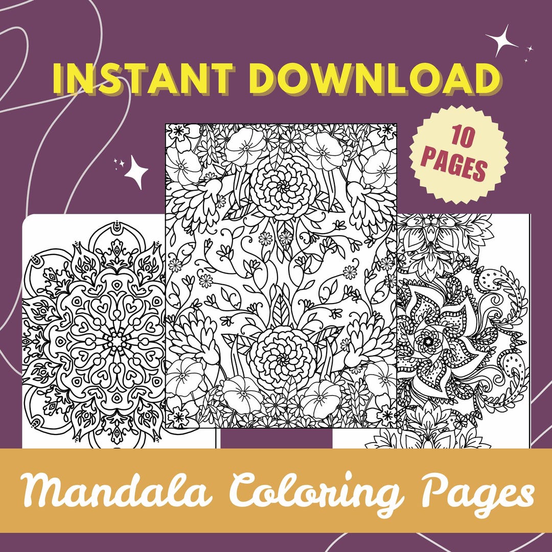 Anxiety Relief Designs for Coloring, Calming Printable Sheets for All ...