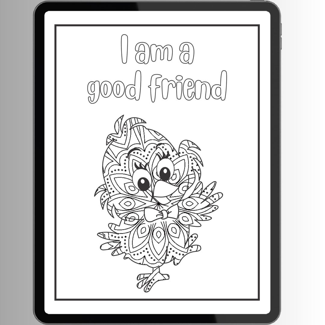 Anxiety Coloring Pages for Kids | Mindfulness & Impulse Control ...
