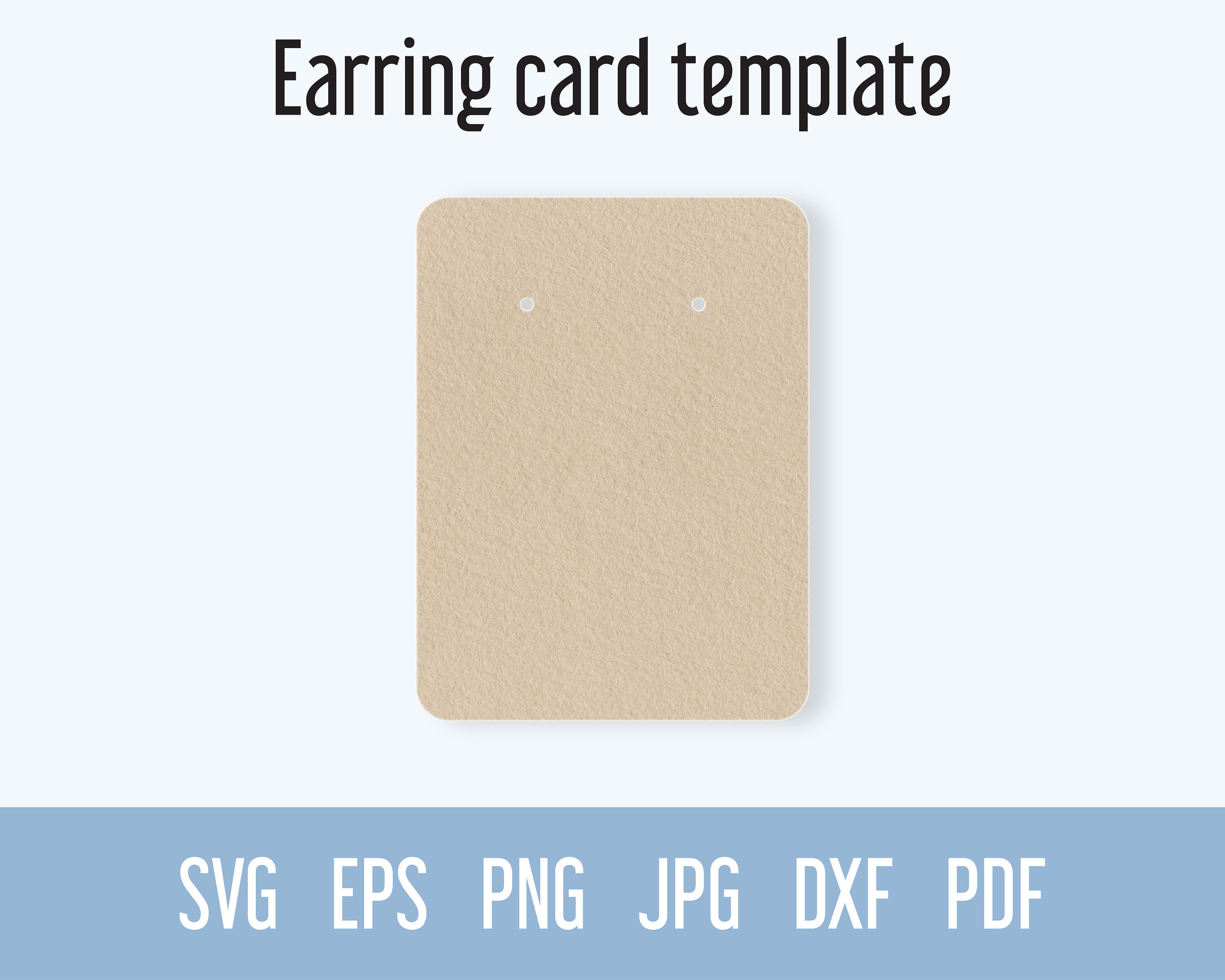 Earring Display Svg Earring Card Svg Earring Card Earring - Etsy