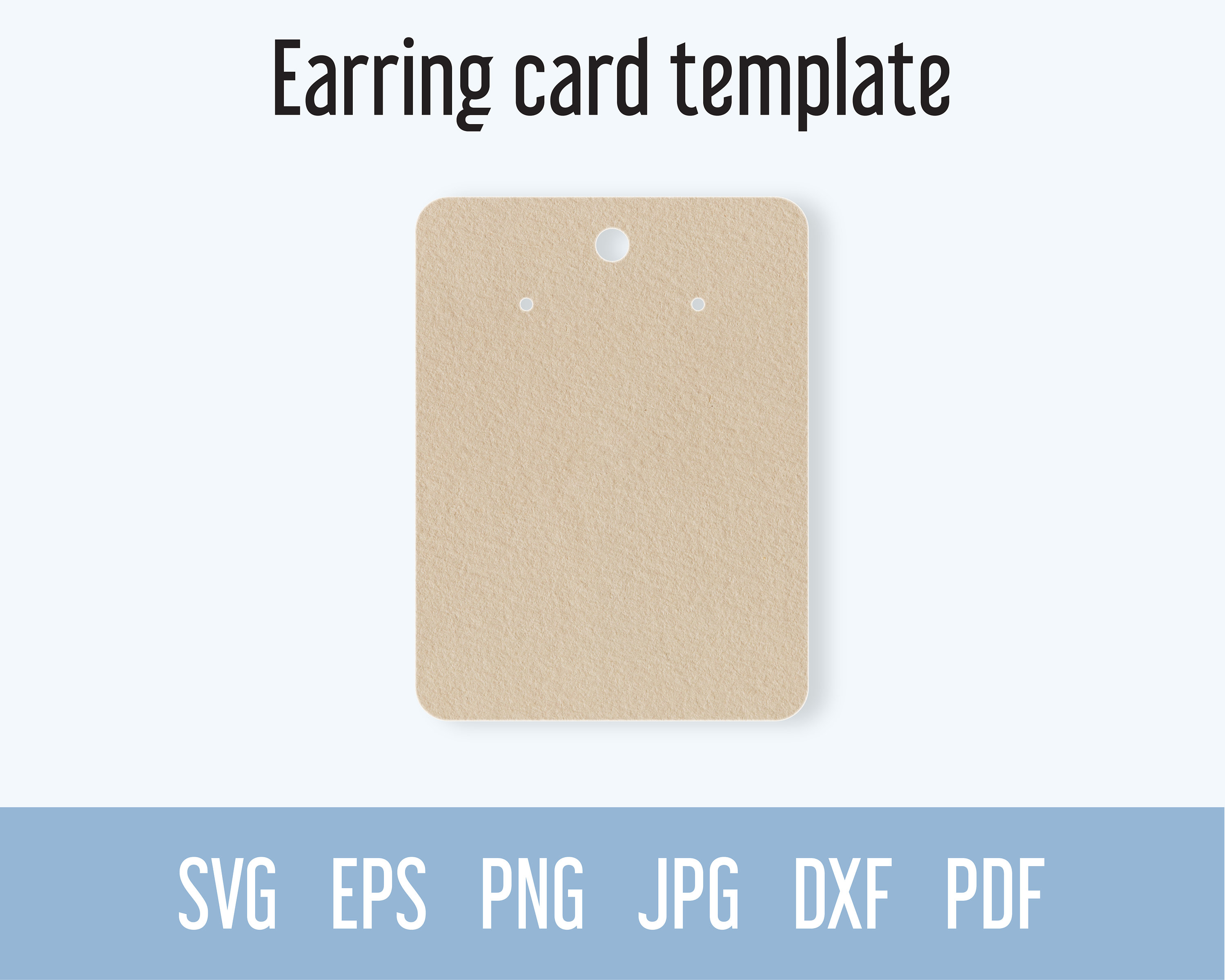 Earring Display Svg Earring Card Svg Earring Card Earring - Etsy