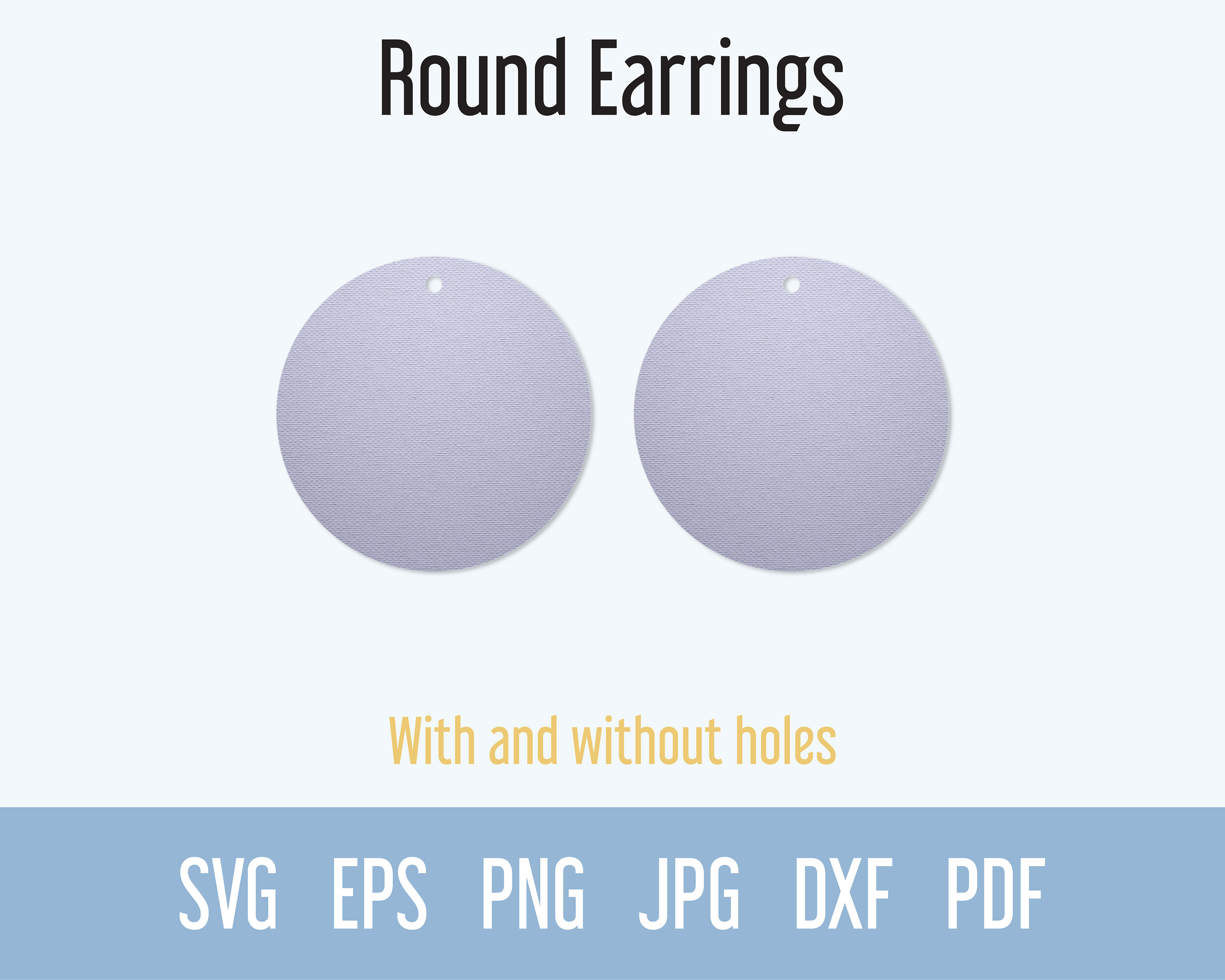 Round Earring Svg Template, Circle Moon Faux Leather Earring Svg ...