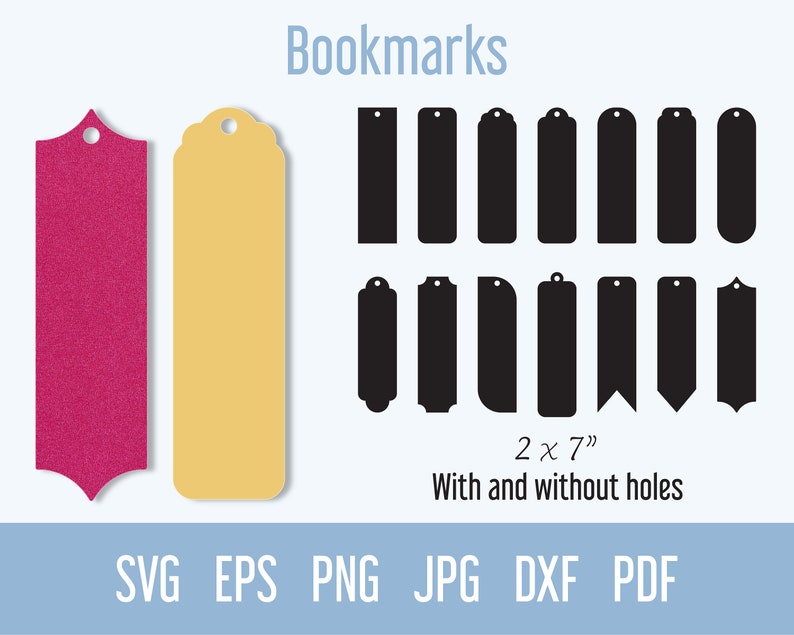 Bookmark Template Bundle Svg, Svg Bookmark, Bookmark Template, Bookmark ...