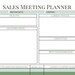 Ultimate Sales Meeting Planner - Printable, Meeting Notes, Agenda, Note ...