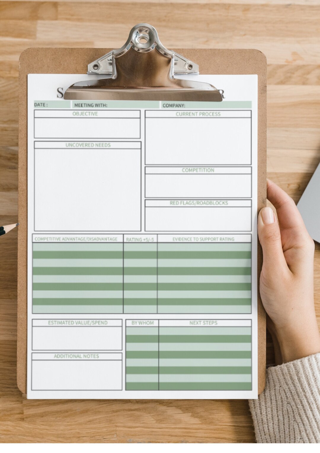 Ultimate Sales Meeting Planner - Printable, Meeting Notes, Agenda, Note ...