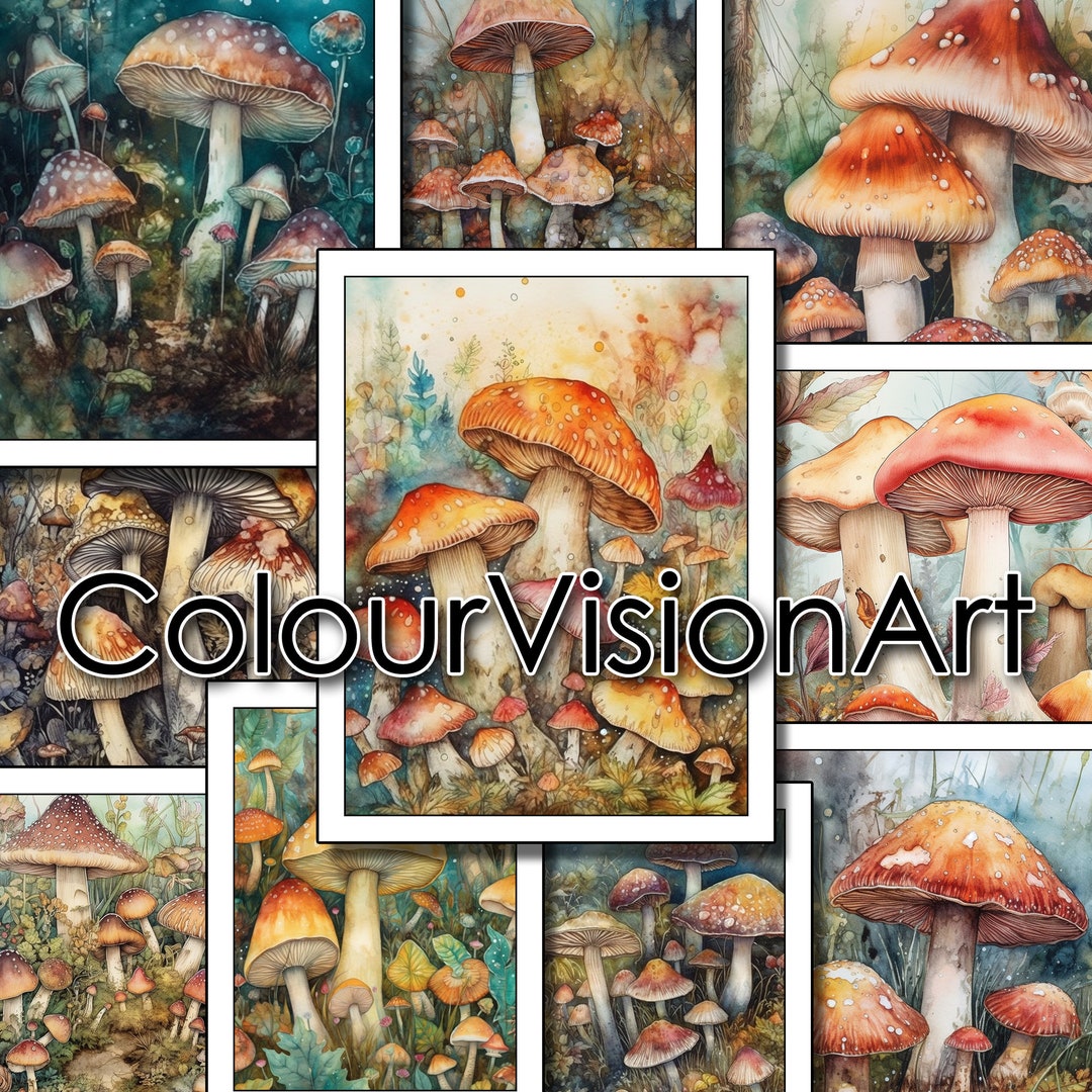 Fantasy, Magic, Mushrooms, Printable, Journaling, Commercial Use ...