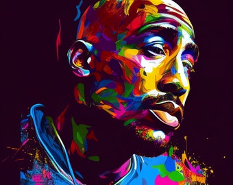 Tupac Shakur Digital Art - Etsy