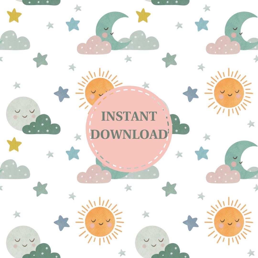 Nature Inspired Patterns | Sun & Moon Design | Sun, Moon, Half Moon ...