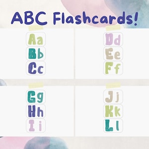 Alphabet Flashcards, Montessori Education, Alphabet Flashcards ...