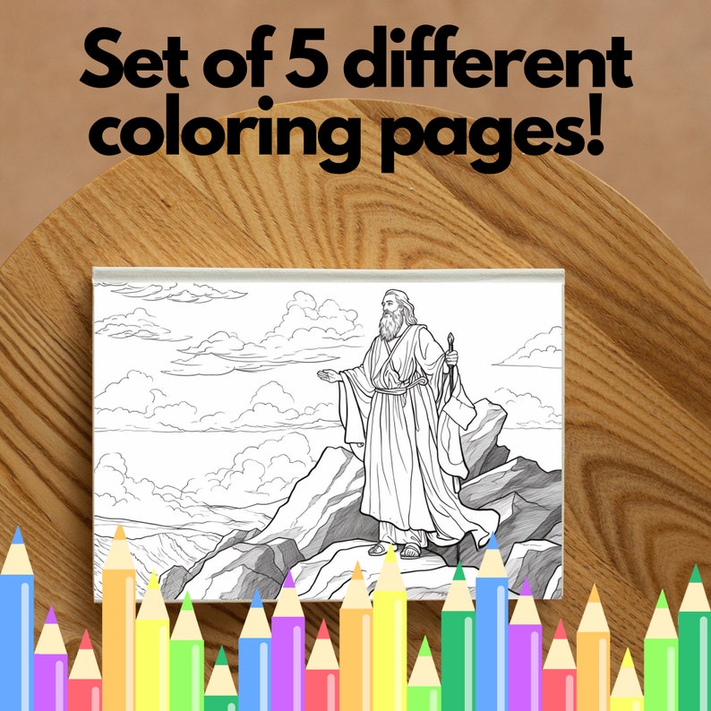 5+ Pages Bible Coloring Book Bundle, Educational, Downloadable ...