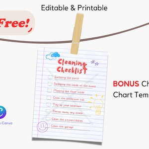 Morning and Night Routine Chart + FREE Chore Chart, Kids Routine Chart ...