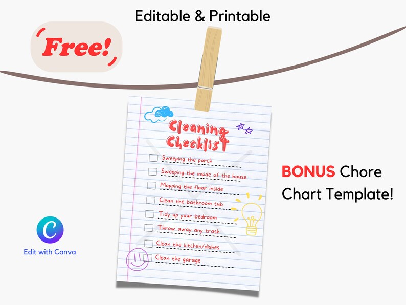 Morning and Night Routine Chart + FREE Chore Chart, Kids Routine Chart ...