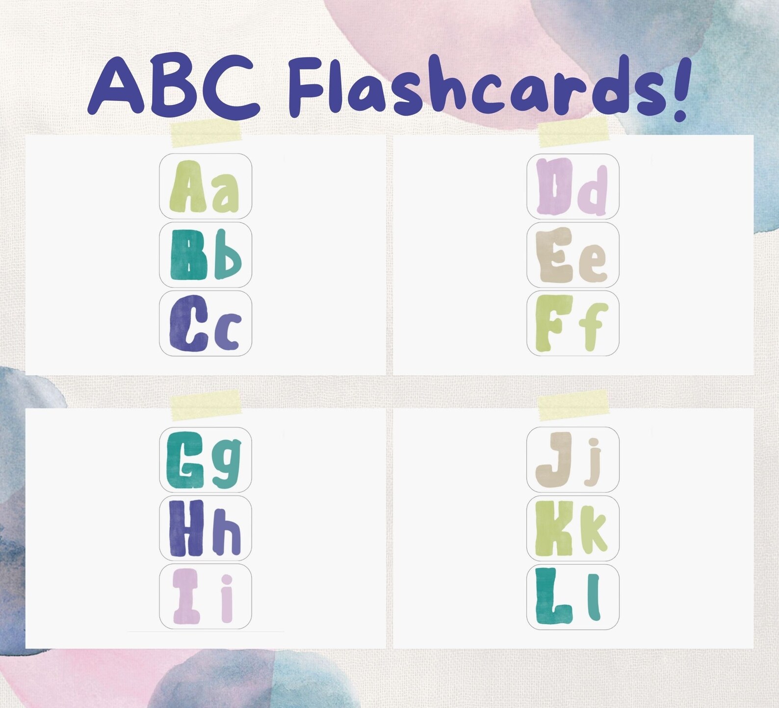 Alphabet Flashcards, Montessori Education, Alphabet Flashcards ...