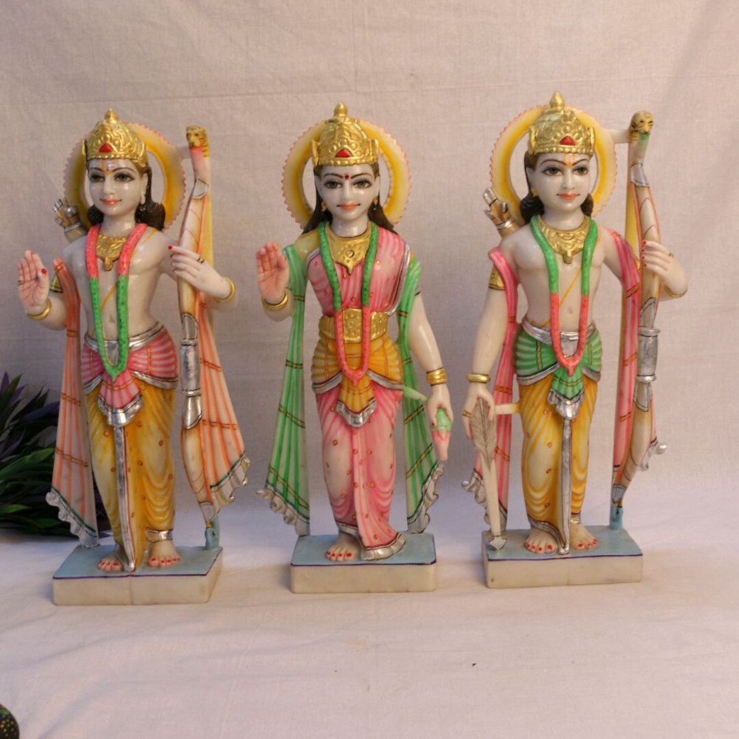 Premium Marble Standing Ram Statue, Marble God of Love Ram Mandir ...