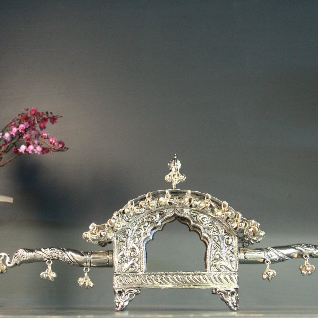 Indian Traditional Palki, German Silver Palki/doli ,chitai Doli,german ...