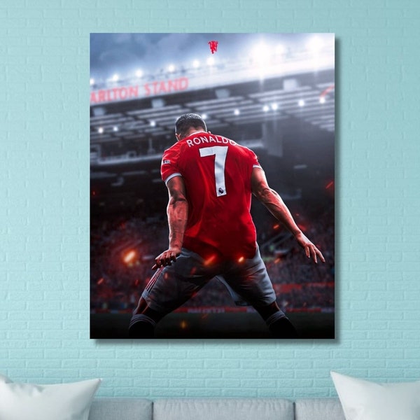 Manchester United Ronaldo Poster - Etsy