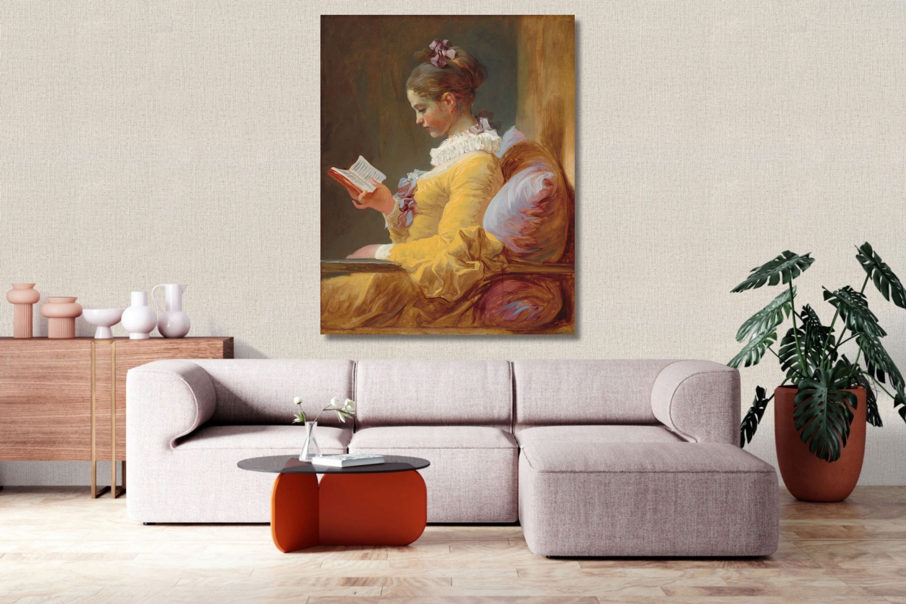 Young Reader Painting by Jean Honore Fragonard/girl Reading Print/girl ...