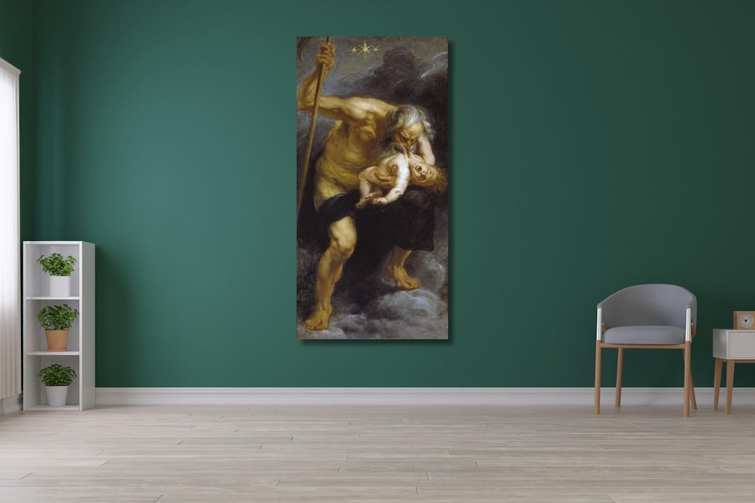 Peter Paul Rubens: Saturn Devouring His Son 1636 Canvas Wall Art/high ...