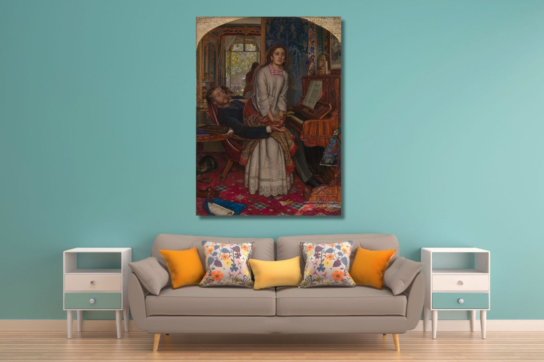 William Holman Hunt: the Awakening Conscience (1853) Canvas Wall Art ...