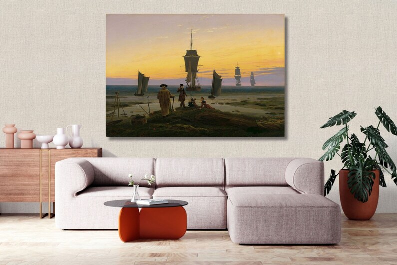 Stages of Life Painting by Caspar David Friedrich, Allegorical Canvas ...