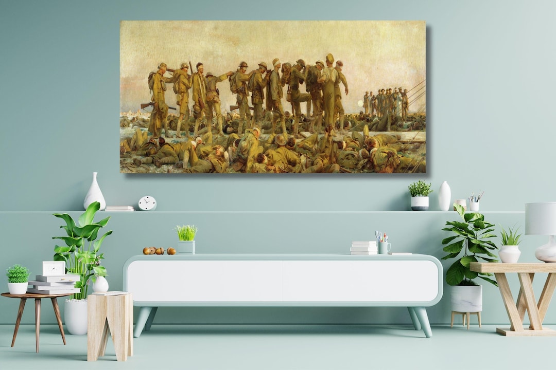 John Singer Sargent: Gassed (1918) Canvas Wall Art/sargent Print ...