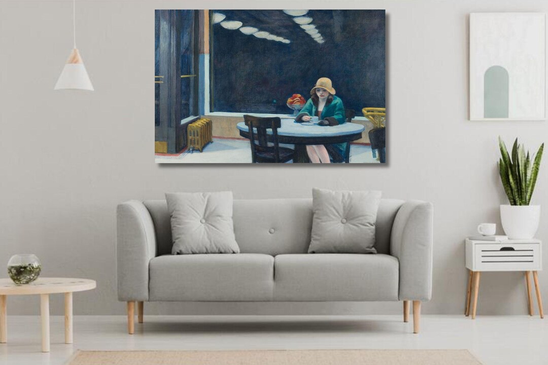 Edward Hopper: Automat (1927) Canvas Wall Art/expressionism Print ...