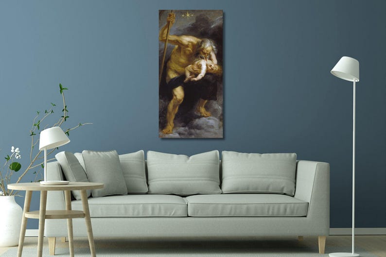 Peter Paul Rubens: Saturn Devouring His Son (1636) Canvas Wall Art/high ...