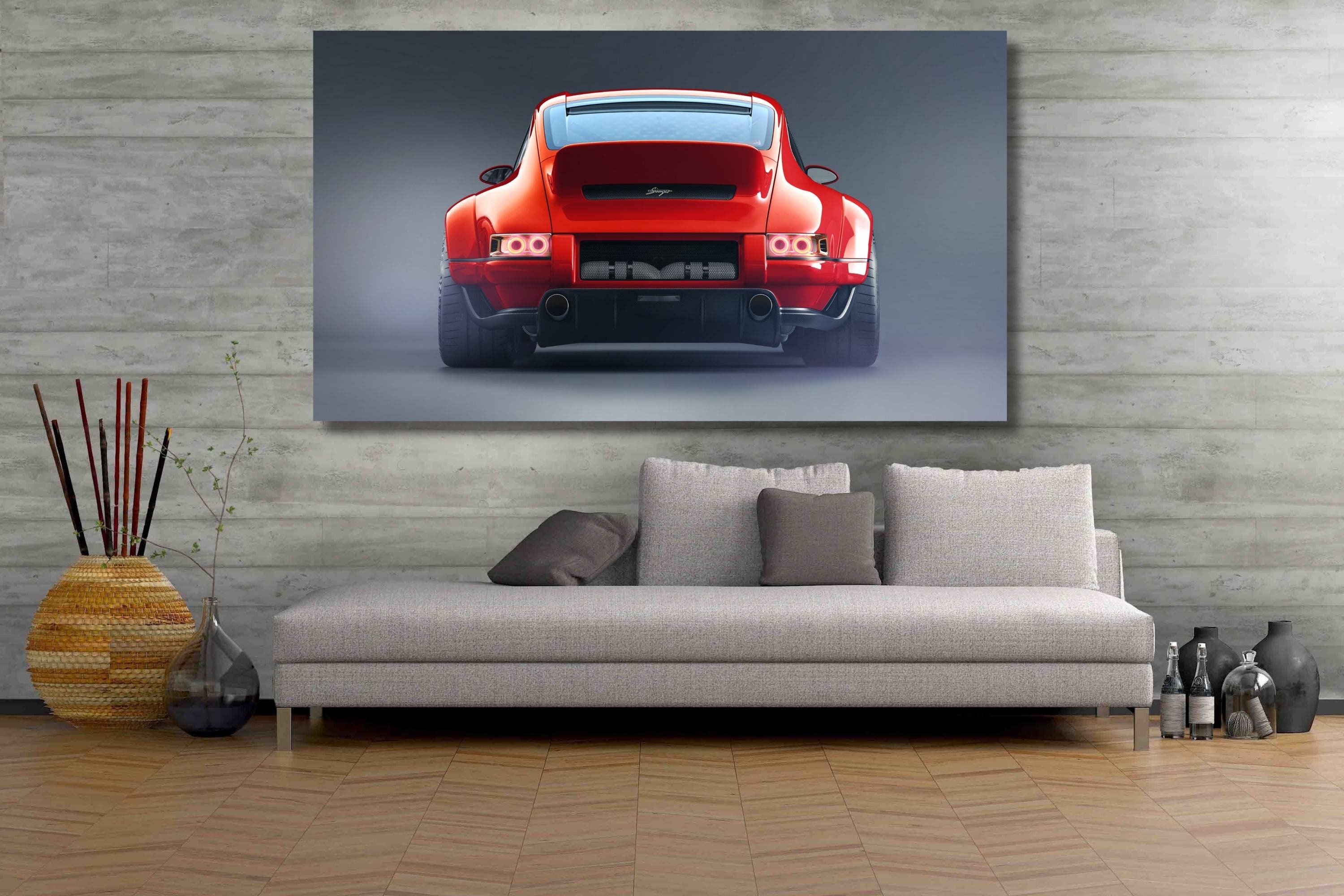 Porsche Singer Vehicle Design Poster/red Car Painting - Etsy