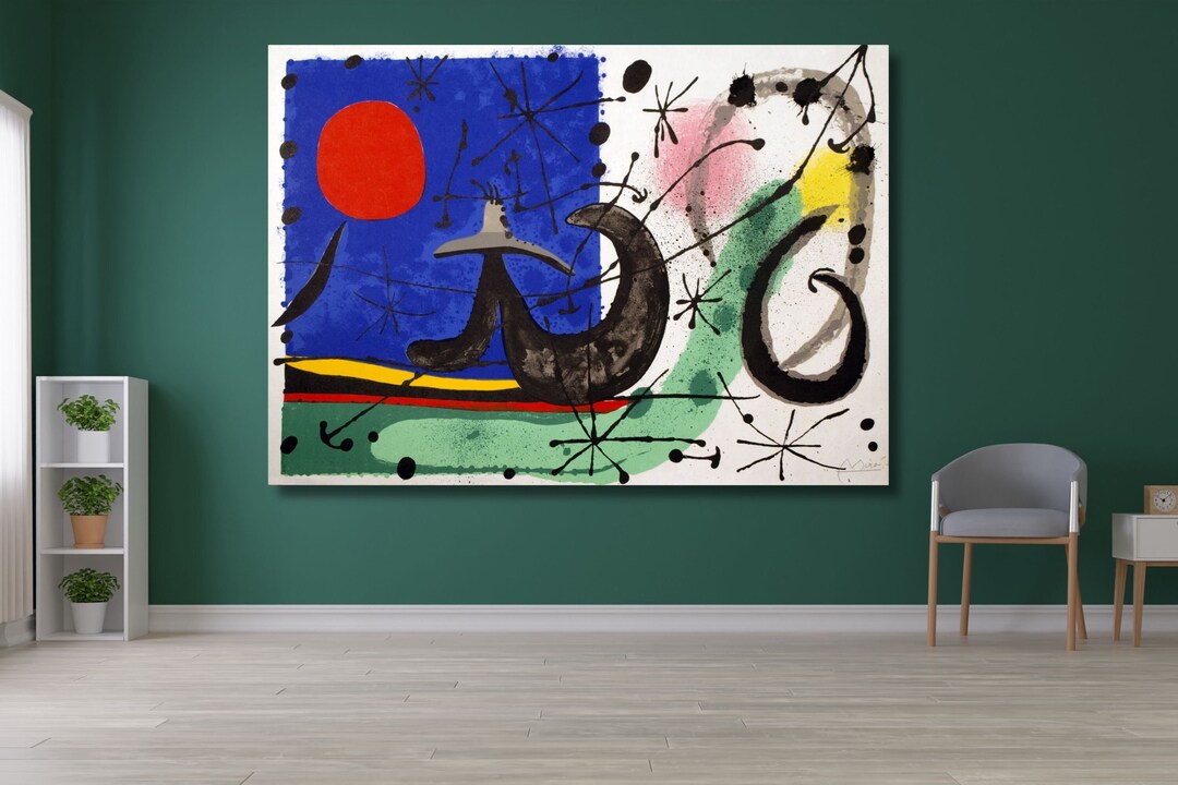 Joan Miró: the Lizard With the Golden Feathers Canvas Art, Fine Art ...